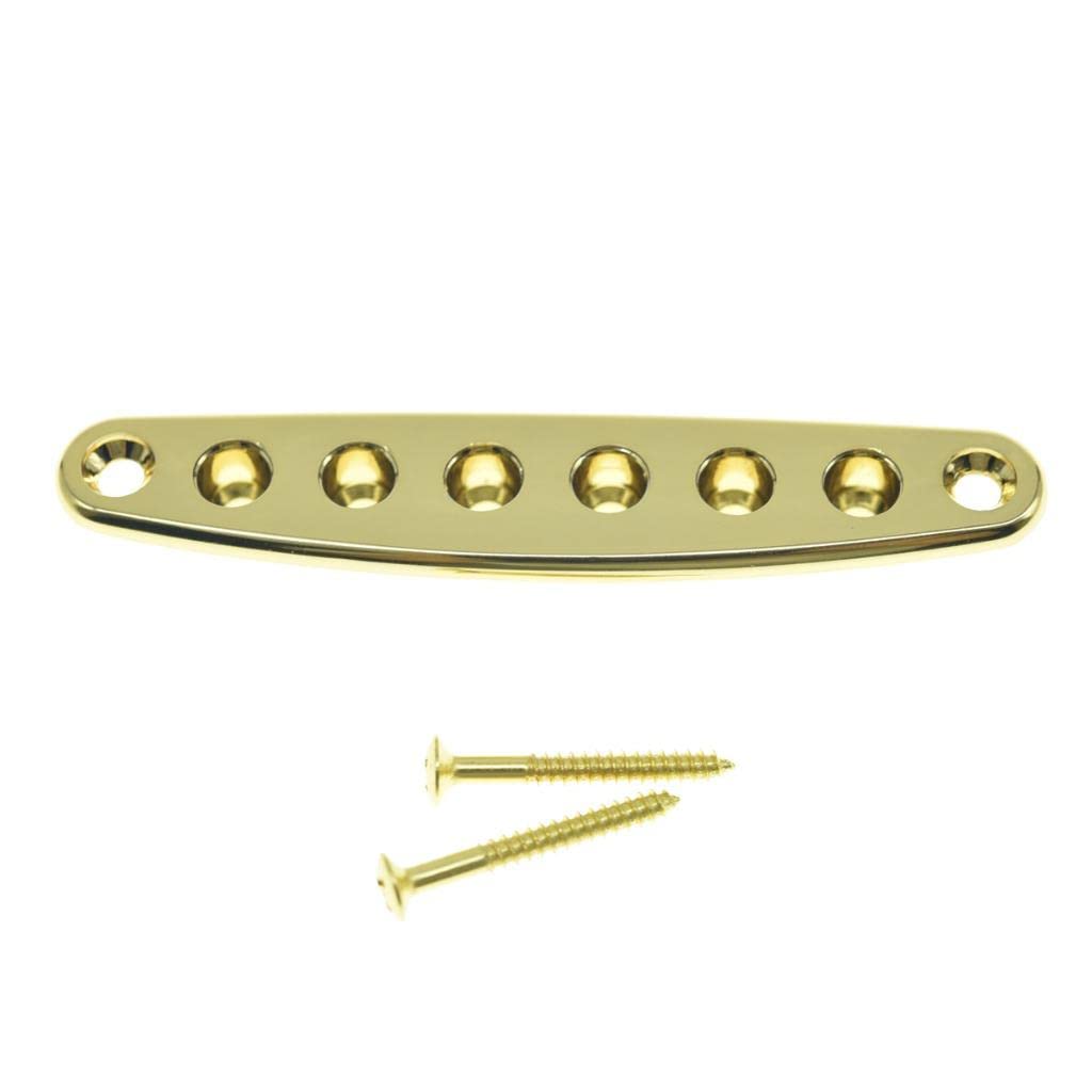 Amazon.com: KAISH Guitar Bridge String Thru Body Ferrule Plate Guitar ...