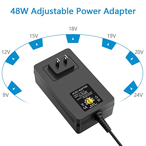 Snapklik.com : SHNITPWR 48W Universal Power Supply 9V 12V 15V 17V 19V 20V 24V Adjustable ...