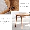 Amazon.com - Wayshome 100% Solid Oak Dining Bench, Wood Bench for ...