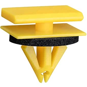 Rexka 20pcs Rocker Panel Moulding Clips Yellow Nylon Compatible with GM ...