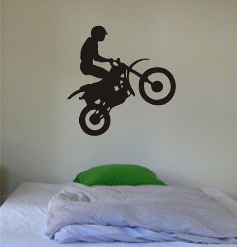 Amazon.com: Dirtbike Rider Decal Sticker Wall Vinyl Sports Bike ...