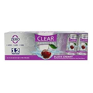 Amazon.com : Clear American black cherry Sparkling Water, 12 fl oz pack of 12 Cans : Grocery ...