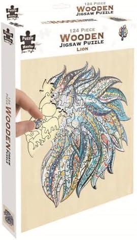 Puzzle Master Wooden Puzzle - Art Jigsaw Wood Cut Puzzle with Display ...
