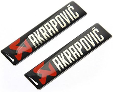 Amazon.fr : Universal 60x14mm Exhaust Pipe Sticker Labels 2 pcs 60 x 14 ...