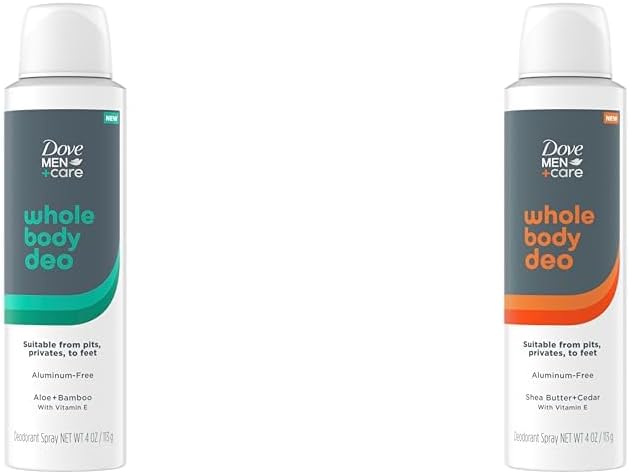 Amazon.com : Dove Men+Care Whole Body Deo Aluminum-Free Deodorant Spray ...