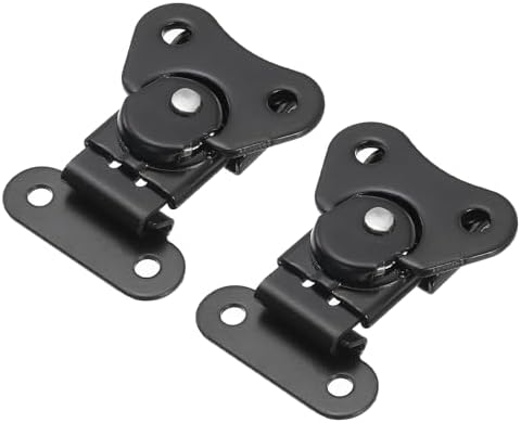 uxcell 2Pcs Butterfly Twist Latch, 1.97 Inch Alloy Spring Loaded Twist ...