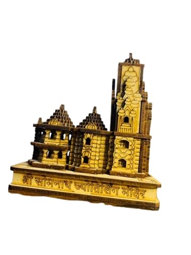 CDR ART'S 4Inch Somnath Temple 3D Model Handmade Fully Polished ...