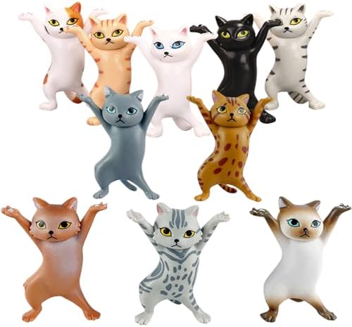 Tabanzhe Set of 5 Dancing Cat Pencil Holders - Cute Dancing Enchanting ...