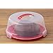 Mason Cash Round Cake Caddy with Lid and Carry Handle, 24 cm, Red ...