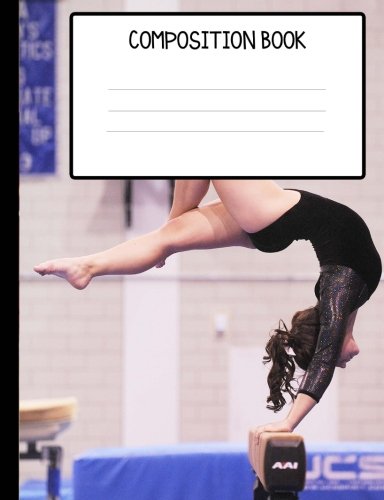 Girls' Gymnastics Wide Ruled Composition Notebook: Varsity Books ...
