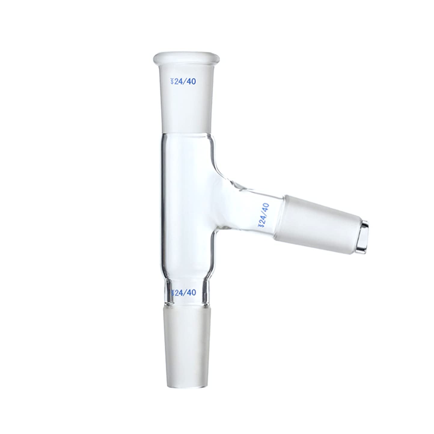 Dinglab 24/40 Three Way Glass Adapter 75 Degree Bent Distillation Head ...