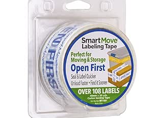 Smart Move Open First Moving Tape, Home Moving Color Coded Labeling ...