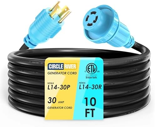 Amazon.com: SVNR 15ft Generator Adapter Locking Power Cord, Heavy Duty ...