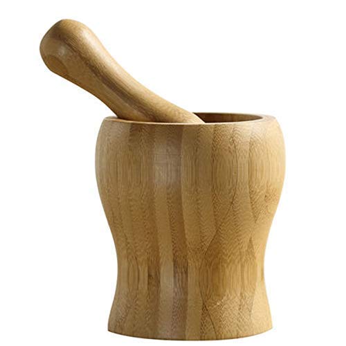 Pestle And Mortar Set,Wooden Mashers Tools Spice Grinder Garlic Mortar ...