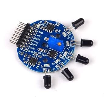 5 Way Flame Sensor Module 5 Road Digital Analog Signal Dual Output Fire ...