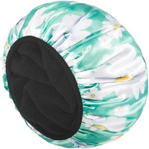 Amazon.com : Auban Shower Cap, Terry Lined Shower Caps, Triple Layer ...