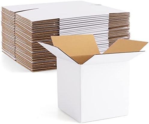Amazon.com: PHAREGE 6x6x6 inch Shipping Boxes 6 Pack Brown, Tab Lock ...