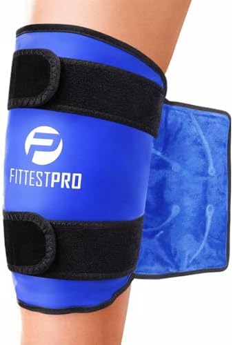Amazon.com: Fittest Pro Knee Ice Pack Wrap for Pain Relief, Reusable ...
