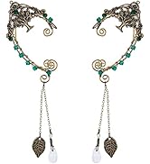Amazon.com: FRESHME Gold Elf Ear Cuffs - Handmade Fairy Leaf Elf ...