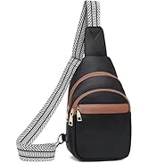 Amazon.com | FOXLOVER Quilted Sling Bag for Women Soft Leather Crossbody Fanny Pack Adjustable ...