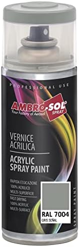 AMBRO-SOL - Pintura acrílica en spray, color Gris Señales, RAL 7004 ...