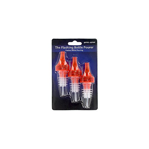 Amazon.com: Spill-Stop Liquid-Activated Flashing Red Bottle Pourer ...