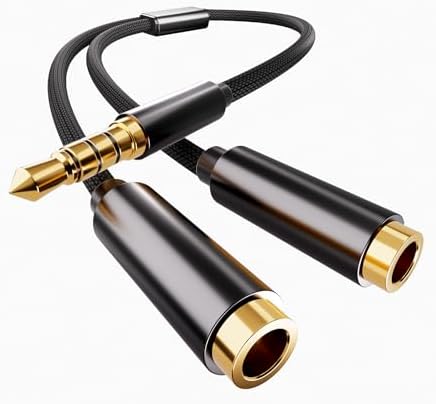 Amazon.com: 3.5mm Headphone Splitter, 36cm/14 inch Hi-Fi Sounds ...