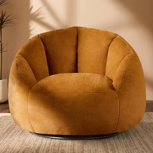 Amazon.com: Gericco Swivel Giant Bean Bag Chair for Adults - Comfy ...