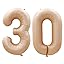 Amazon.com: GOER 42 Inch Light Pink Number 30 Balloons,Jumbo Foil ...