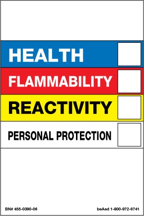 Beaed - CHEMICAL DANGER FORM DECAL: Amazon.com: Industrial & Scientific