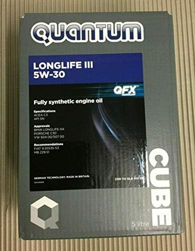 VW Genuine Quantum Longlife 5W-30 Fully Synthetic Engine Oil 5 Litres ...