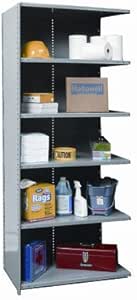 Amazon.com: Hi-Tech Shelving Medium-Duty Closed Type Add-on Unit with 6 ...