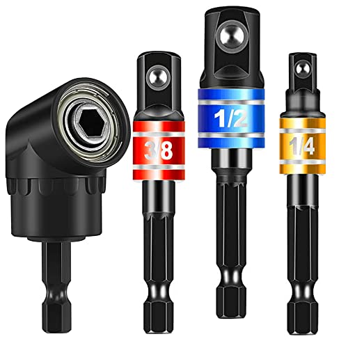 ALINGOTU Socket Adapters and Right Angle Driver,Right Angle Drill ...
