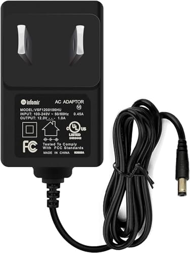 Amazon.com: MAXDIGI 12V 1A Universal AC Adapter Charger Replacement ...