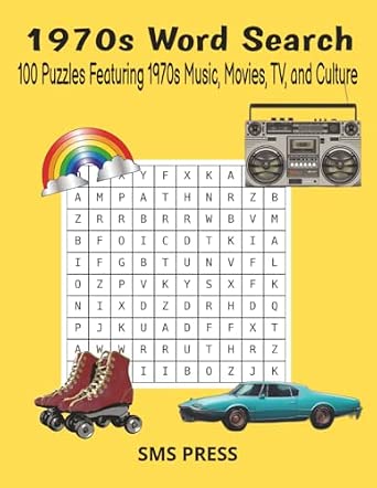 1970s Word Search: 100 Puzzles Featuring 1970s Music, Movies, TV, and ...