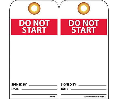 Amazon.com: Do Not Start Tag - Pack of 25 : Industrial & Scientific