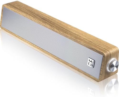 Amazon.com: MICA Computer Speakers, Vintage Wired Computer Sound Bar ...