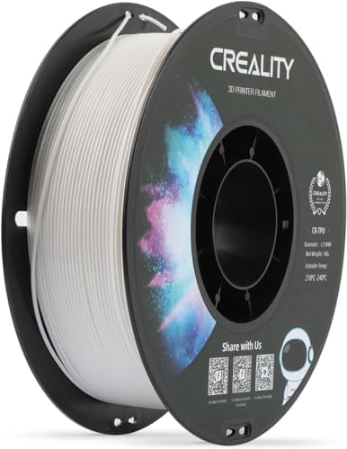 Creality CR TPU Filament 1.75mm (Blanc), 1KG Bobine de Filament TPU de ...