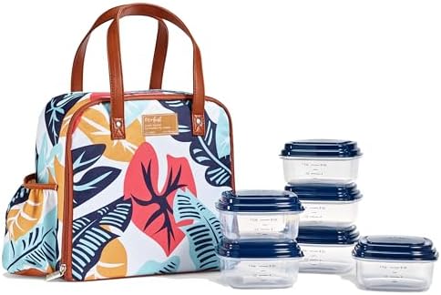 Amazon.com: Fit & Fresh Lunch Bag For Women, Insulated Womens Lunch Bag ...