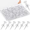 Amazon.com: 200 Pcs Push Pins Tacks, Thumb Tacks for Wall, Clear ...