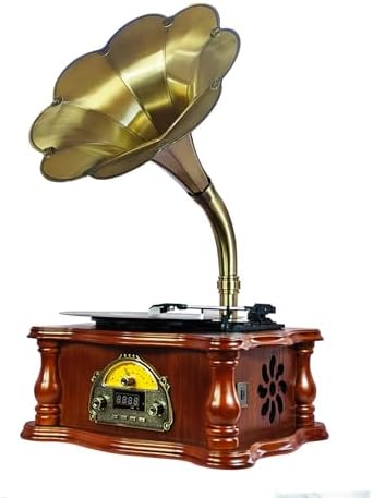 Retro Phonograph Gramophone Turntables, Vintage 3-speed Vinyl Record ...