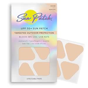 Amazon.com: Sun Patch, Reusable Sunblock Patches for Nose, 100% Silicone Sunscreen Nose Patches ...
