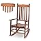 Amazon.com : Outvita Outdoor Rocking Chair, Solid Wood High Back Rocker ...