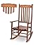 Amazon.com : Outvita Outdoor Rocking Chair, Solid Wood High Back Rocker ...