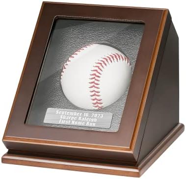Amazon.com: Baseball Display Case, Walnut Baseball Holder Box with ...