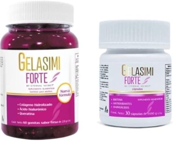GELASIMI FORTE 2 PACK Gomitas y tabletas : Amazon.com.mx: Belleza