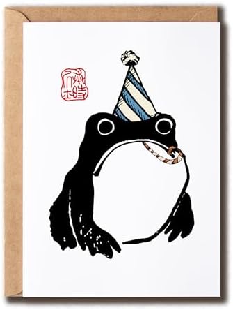 Amazon.com: VLPGifts Japanese Congrats Card - Frog Funny Greeting Card ...