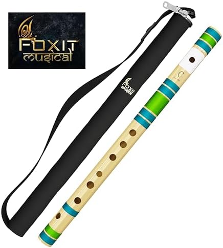 FOXIT MUSICAL FLUTE Flutes Right Handed C Natural Tuned With Tanpura A ...