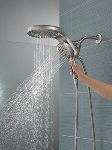 Delta Faucet HydroRain 5-Spray H2Okinetic Dual Shower Head with ...