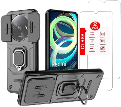Amazon.com: Case for Xiaomi Redmi A3 4G Phone Case with Glass Screen ...
